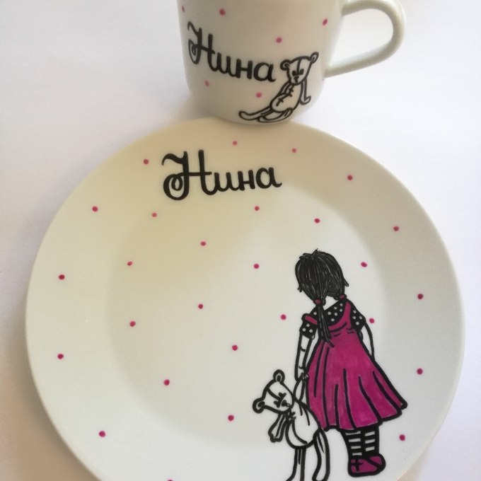 Dečiji personalizovani set od porcelana