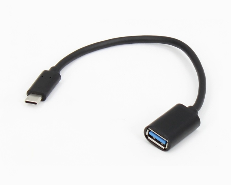 E-GREEN Adapter USB 3.0 (F) - USB 3.1 Tip C (M) - OTG 0.15m crni
