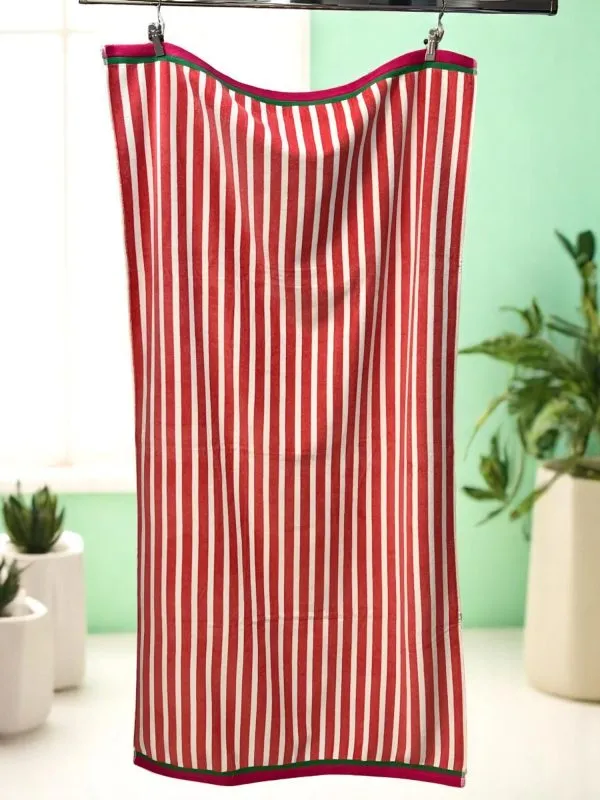Plažni peškir “Candy Stripe” 160×80 cm – 100% pamuk A13