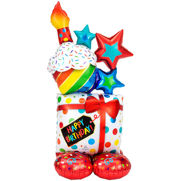 AirLoonz Stacked B-Day Icons Balon