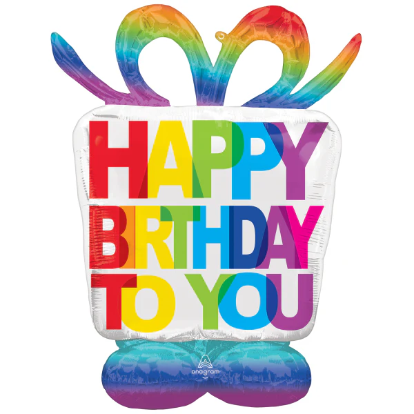 AirLoonz Birthday Present Folija Balon