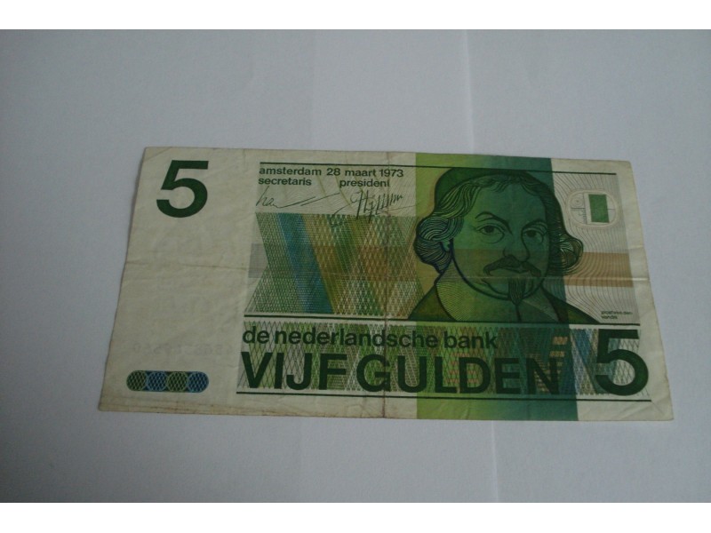 HOLANDIJA - 5 GULDENA - 1973