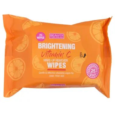 BEAUTY FORMULAS Vlažne maramice za uklanjanje šminke - vitamin C 25/1