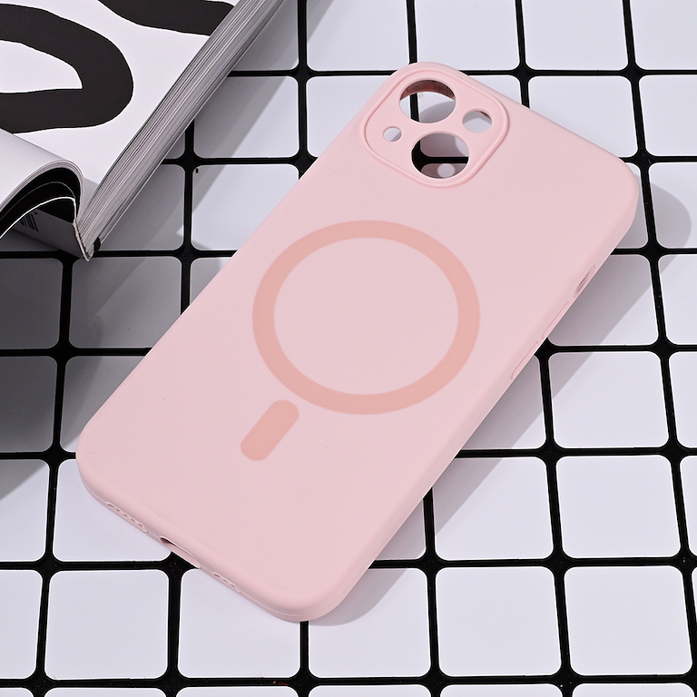 Zastitna maska (futrola) Magsafe Pure color - iPhone 15 6.1 roze