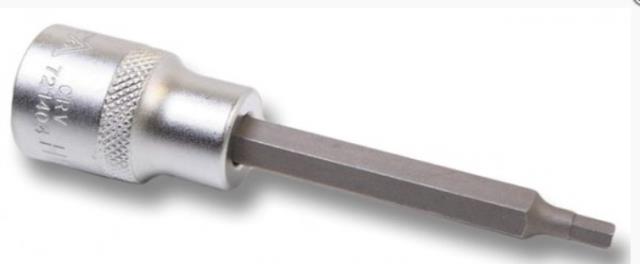 Ključ nasadni sa imbus profilom 4 mm prihvat 1/4 dužina 37 mm ASTA