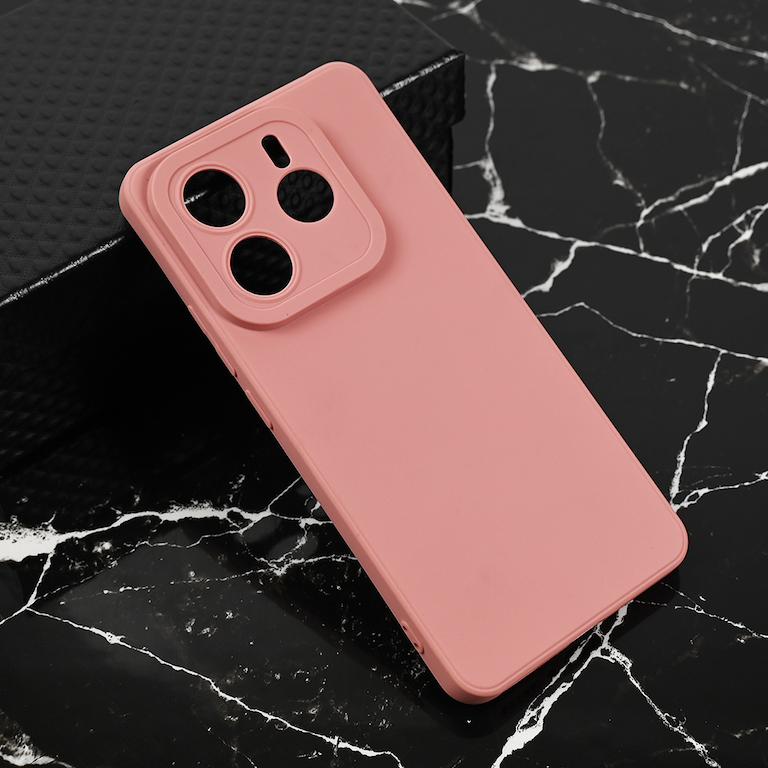 Zastitna maska (futrola) Teracell Giulietta - Xiaomi Redmi Note 14 5G mat tamno roze