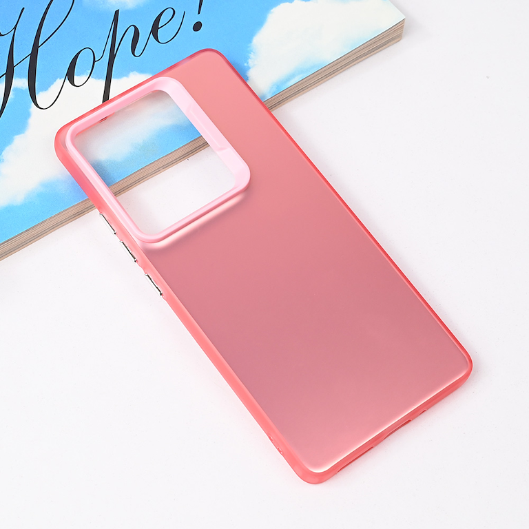 Zastitna maska (futrola) providna - Xiaomi Redmi Note 14s roze