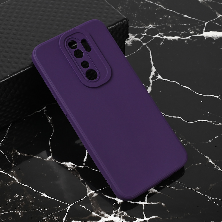 Zastitna maska (futrola) Teracell Giulietta - Xiaomi Redmi Note 8 Pro mat tamno ljubicasta