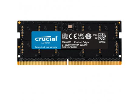 CRUCIAL 32GB DDR5-5600 SODIMM CL46 16Gbit CT32G56C46S5
