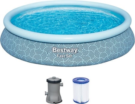 Bestway bazen na naduvavanje 457 x 84cm sa filter pumpom ( 57313 )