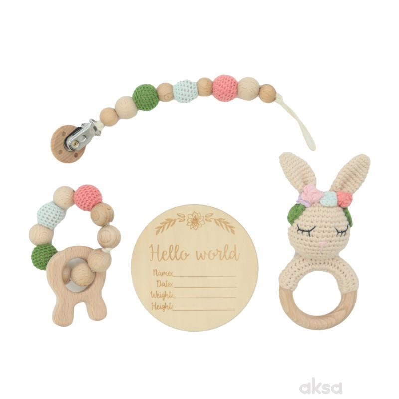 Cute&Cool poklon set za bebe zeka 3 kom