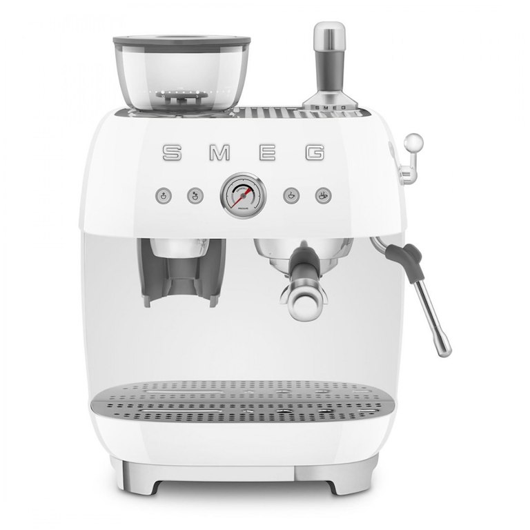 Smeg EGF03WHEU beli ručni aparat sa mlinom za espresso