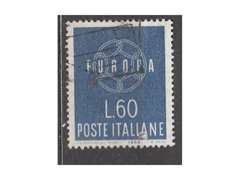 (f639) italija zigosana marka 1959 god evropa