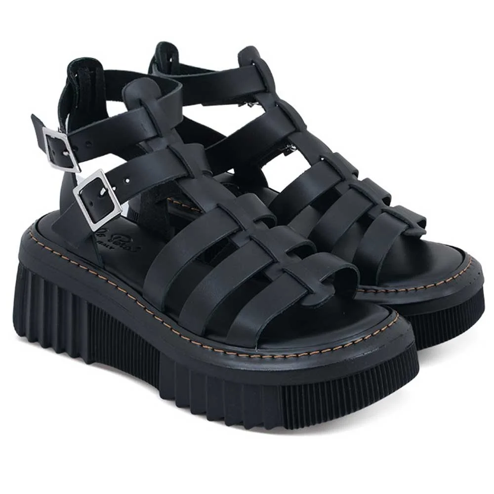 PERA CARLO SANDALE – 5710-Z-PELLE NERO