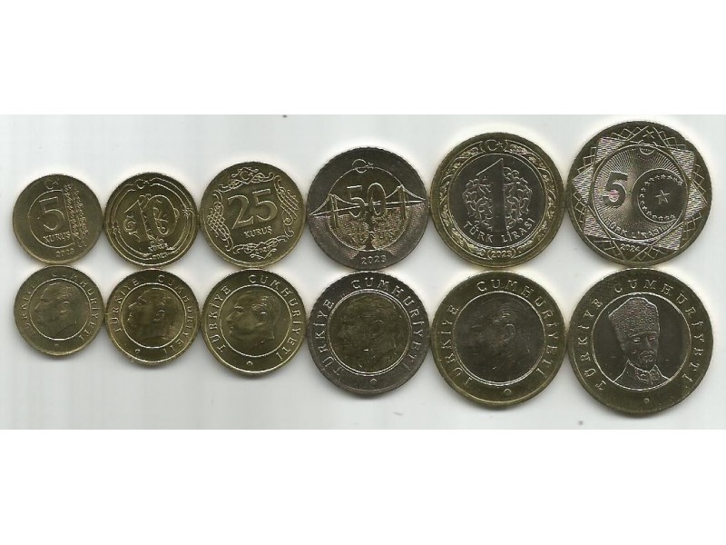 Turska 2023 - 2024. set kovanica UNC kvalitet