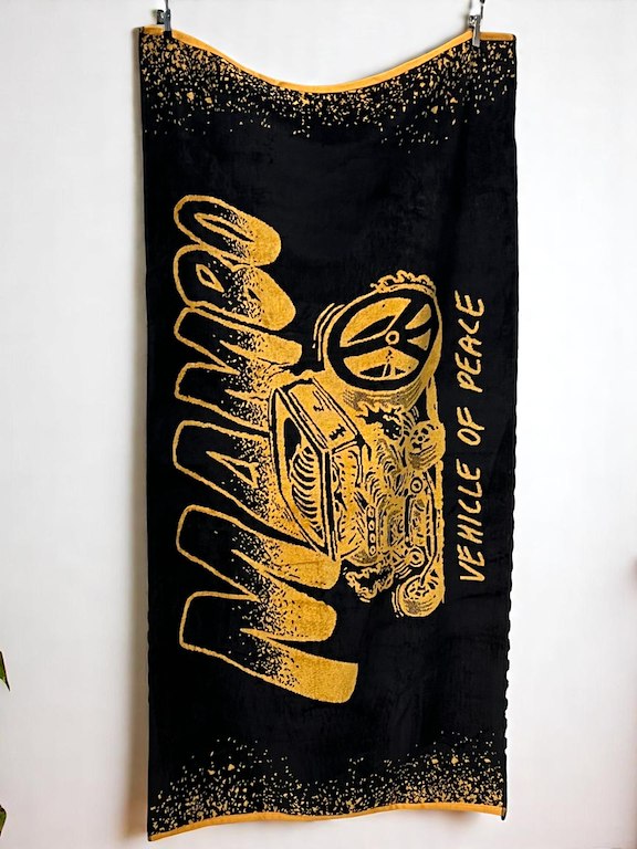 Plažni peškir “Mambo – Vehicle of Peace” – 83×160 cm, 100% pamuk A22