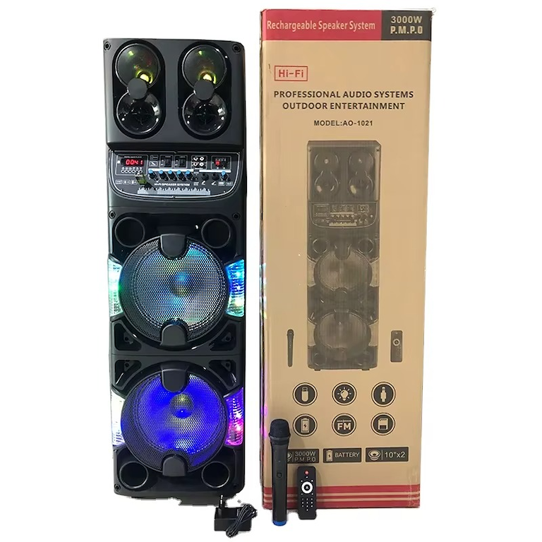 Profesionalni Bluetooth zvučnik AO-1021 - 3000W, mikrofon