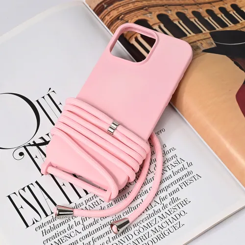 Futrola - maska Crossbody za iPhone 16 Pro Max 6.9 roze