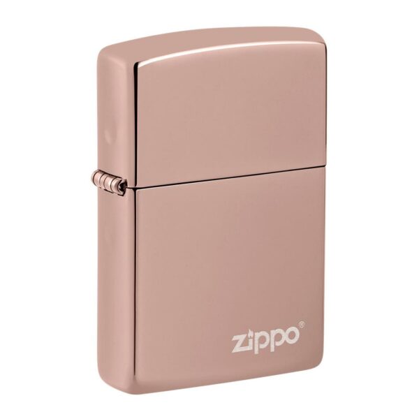ZIPPO ROSE GOLD LOGO 49190ZL