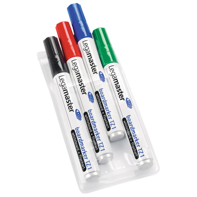 Marker za belu tablu/flipchart okrugli vrh 1,5-3mm 4boje TZ1 Legamaster 7-110094