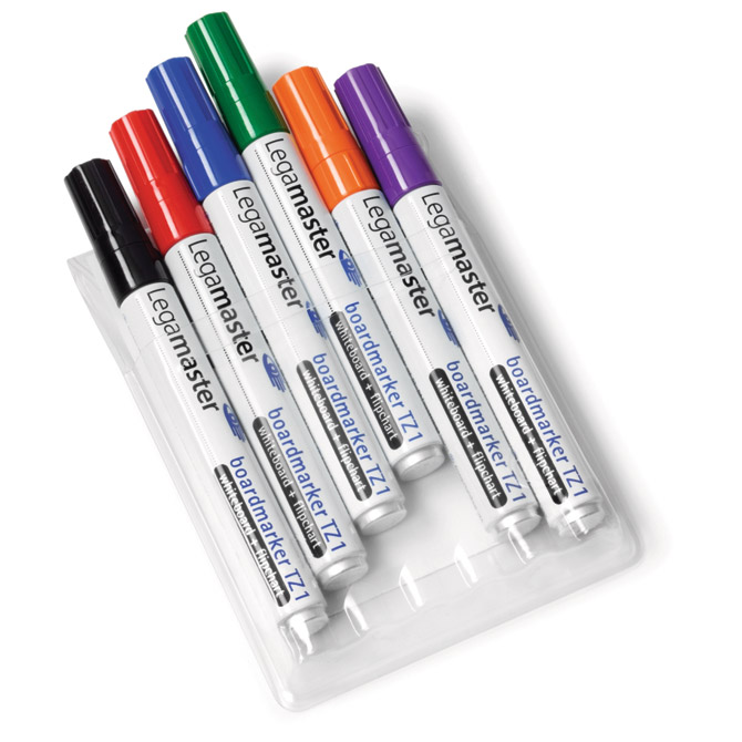 Marker za belu tablu/flipchart okrugli vrh 1,5-3mm 6boja TZ1 Legamaster 7-110096