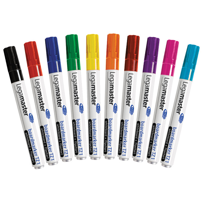 Marker za belu tablu/flipchart okrugli vrh 1,5-3mm 10boja TZ1 Legamaster 7-110099