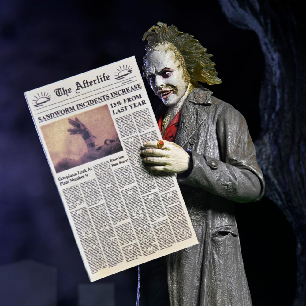 Beetlejuice 1988 Ultimate Action Figure Beetlejuice: Tour Guide The Bio-Exorcist (18 cm)