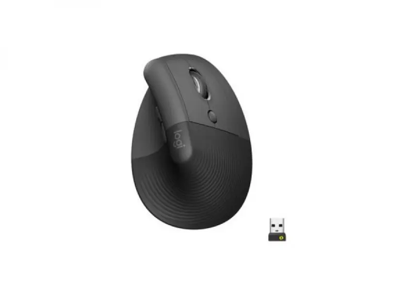 Logitech Lift vertikal miš crni