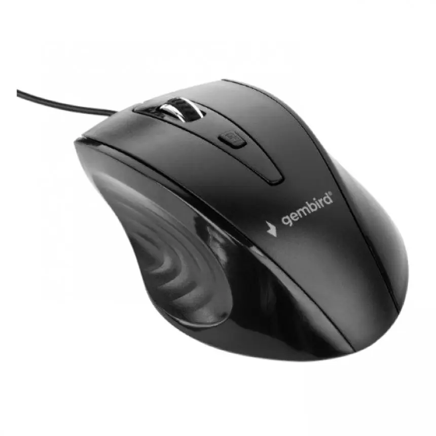 MUS-4B-02 Gembird Opticki mis 800-1200Dpi 4-button black 115mm USB