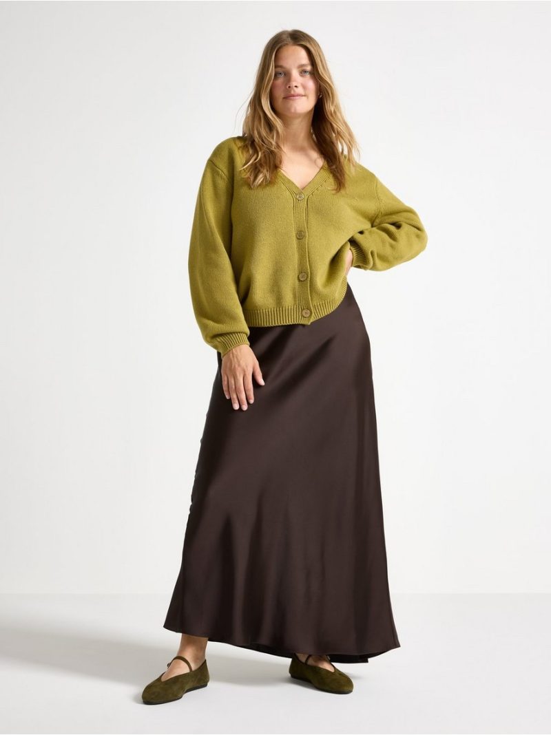 Suknja – Maxi skirt in satin
