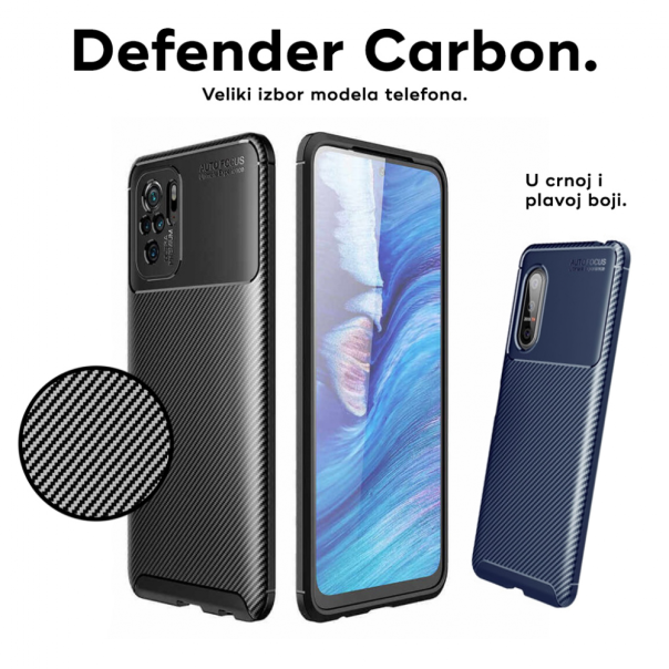 Torbica Defender Carbon za Samsung S931B Galaxy S25 crna