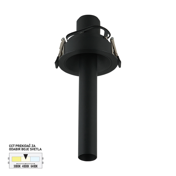 LED ugradna lampa LU-10-7 BK