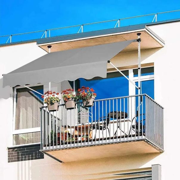 Balkonska Tenda 300x120cm Siva