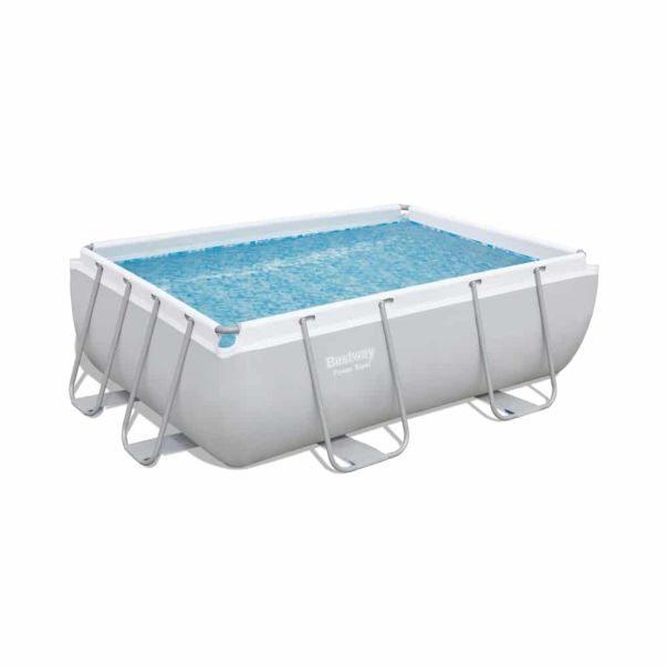 BESTWAY Bazen sa metalnim okvirom i filter pumpom 282x196x84cm Power Steel Rectangular