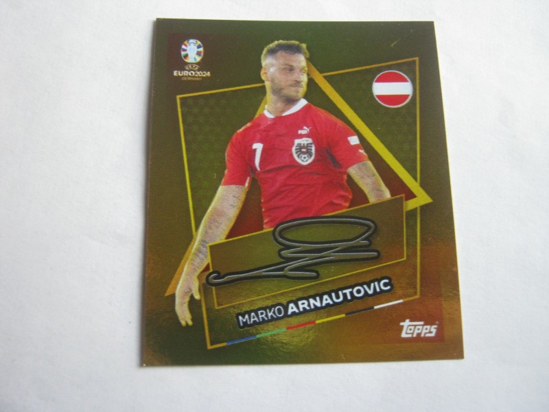 EURO 2024 Germany AUT SP Marko Arnautović,sa potpisom