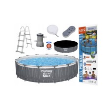 BESTWAY Steel Pro MAX bazen 4.57 x 1.07 m sa LED svetlom i pumpom