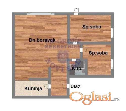 Trosoban stan u izgradnji, Telep