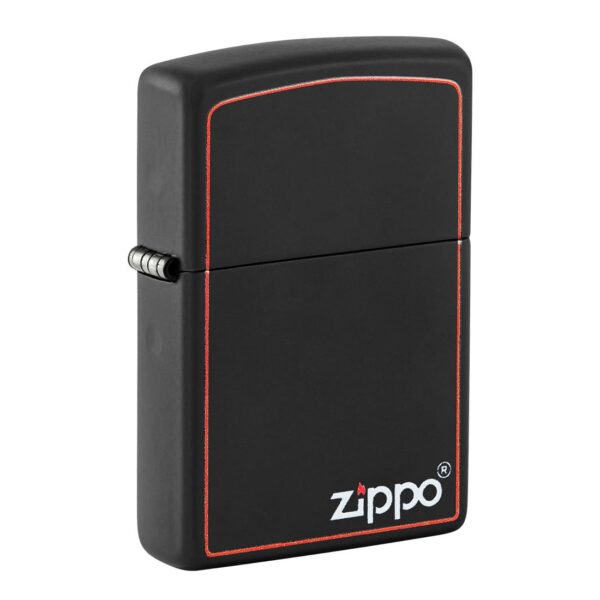 ZIPPO MATTE BLACK/RED 218ZB
