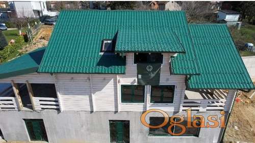 Brvnara (montažna) 231 m2 na prodaju, siva faza