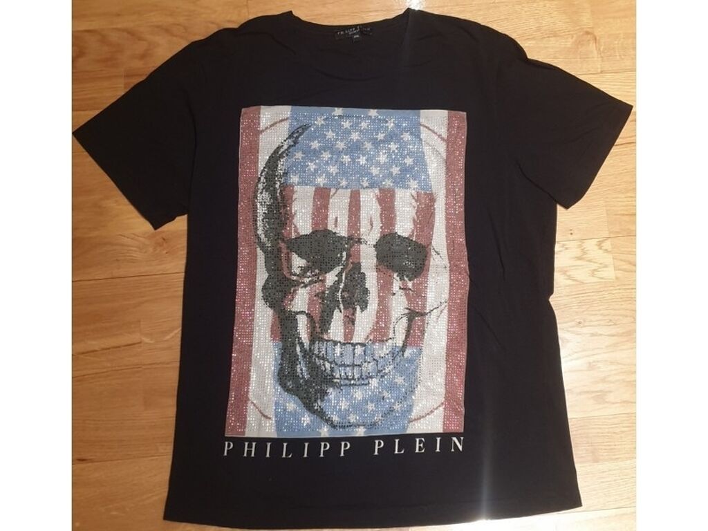 Majica na kratke rukave, XL (EU 54), L (EU 52), Philipp Plein, bоја - Crna, Pamuk