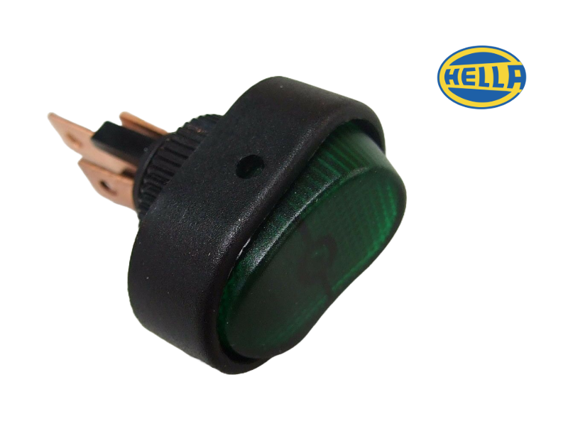 Prekidač ON-OFF 12V/10A 3 izvoda zeleni