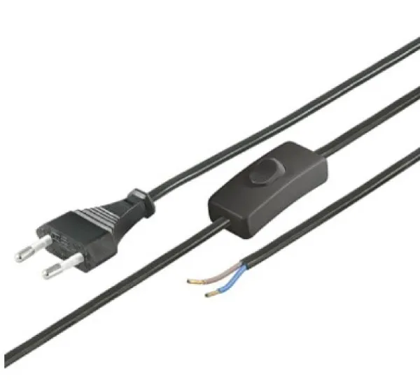 Strujni kabel sa prekidaèem 1,5m N2K-BK/VDE