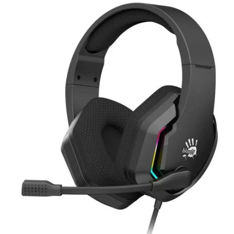 A4-G260P BLACK A4Tech Bloody gejmerske slusalice sa mikrofonom, 50mm/16ohm, USB za RGB, 3,5mm