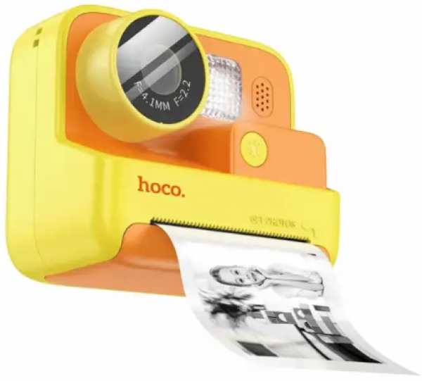 hoco. Deèija kamera sa štampaèem, 2 inèa IPS LCD, 720p, microSD - DV200 Yellow