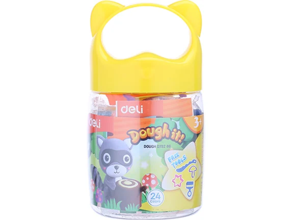Deli Masa za modeliranje 24 boje u PVC kantici ED75286