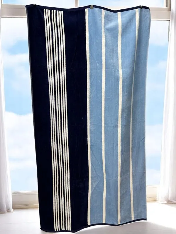 Plažni peškir “Ocean Stripe” – 160×90 cm, 100% pamuk B1