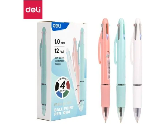 Deli Hemijska olovka Pastelna 4u1 0.7mm EQ181