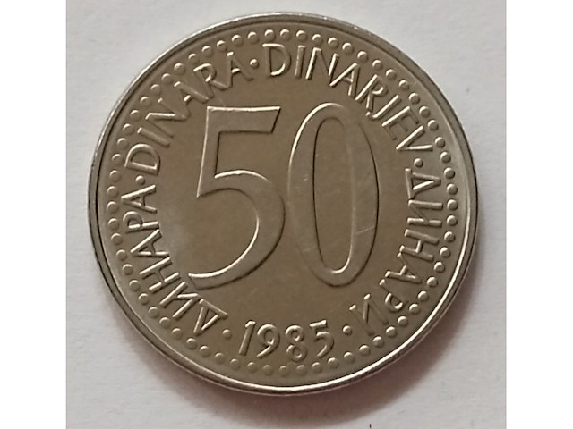 50 Dinara 1985.g - SFRJ - ODLIČNA Kovanica