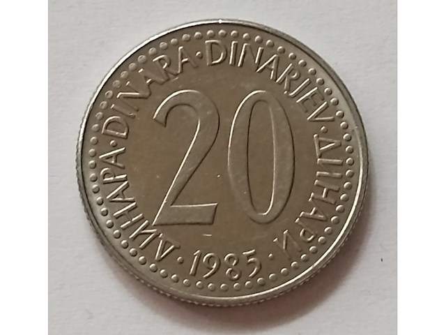 20 Dinara 1985.g - SFRJ - ODLIČNA Kovanica