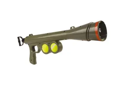 M PETS Igračka za pse Bazooka i dve teniske lopte, Maslinasta